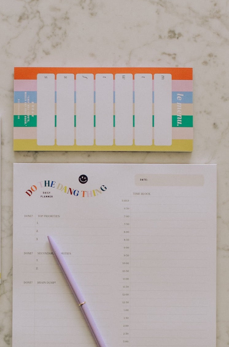 MAKE IT HAPPEN TRIO (DAILY PLANNER, MEAL PLANNER, & HABIT TRACKER PAGE ...