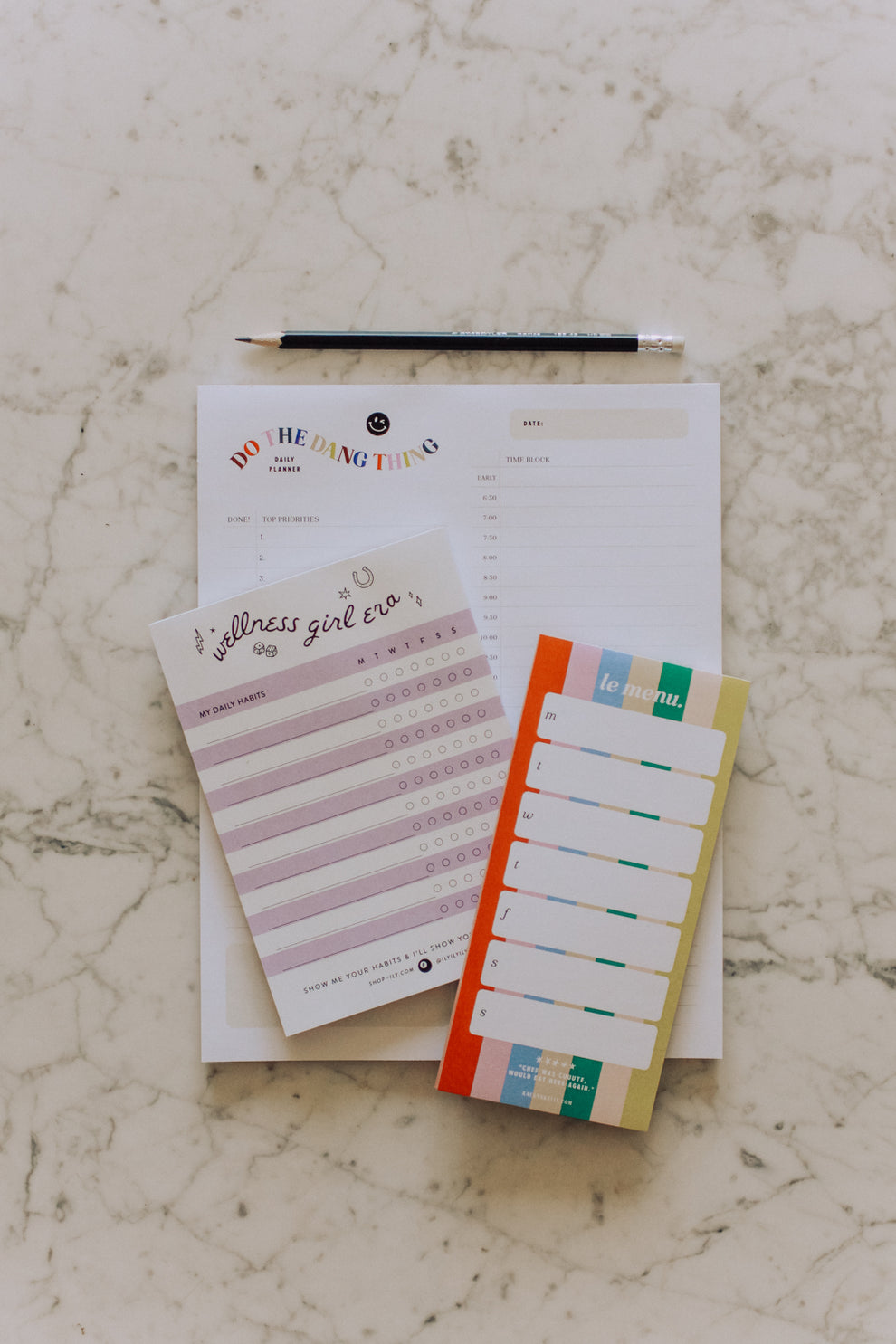 MAKE IT HAPPEN TRIO (DAILY PLANNER, MEAL PLANNER, & HABIT TRACKER PAGE ...
